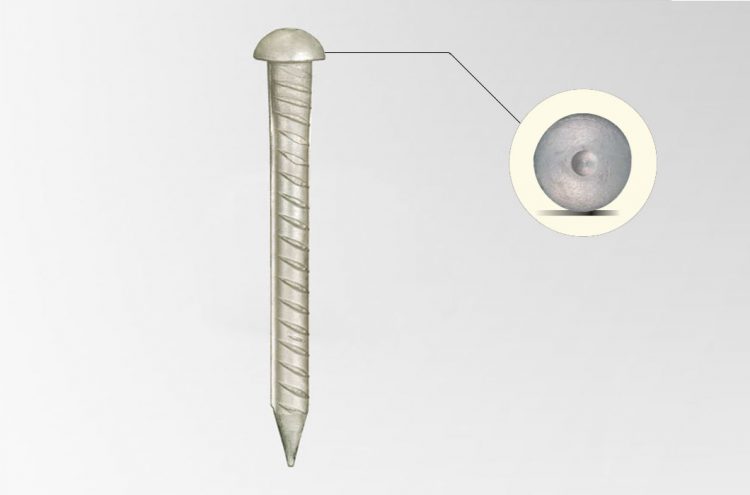 Prego de sinalização de aço - Testigo torneado de aço